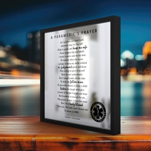 Paramedic's Prayer Mirror Plaque | Unique CUSTOM Paramedic Gift for ...