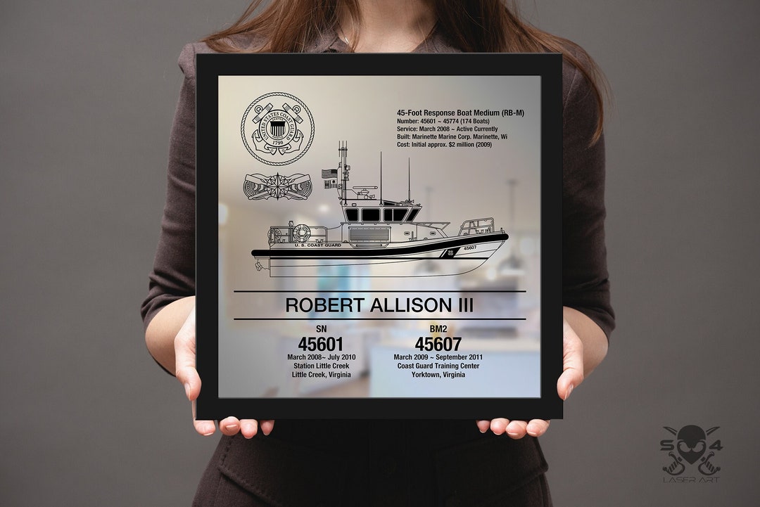 USCG Plaque-response Boat Medium 45' RBM Military - Etsy