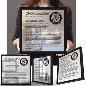 Rifleman's Creed US Marines Laser-engraved Mirror Plaque - Etsy