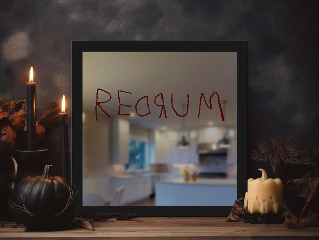 REDRUM Engraved Mirror: A Spooky Tribute to 'the Shining' and Stephen ...