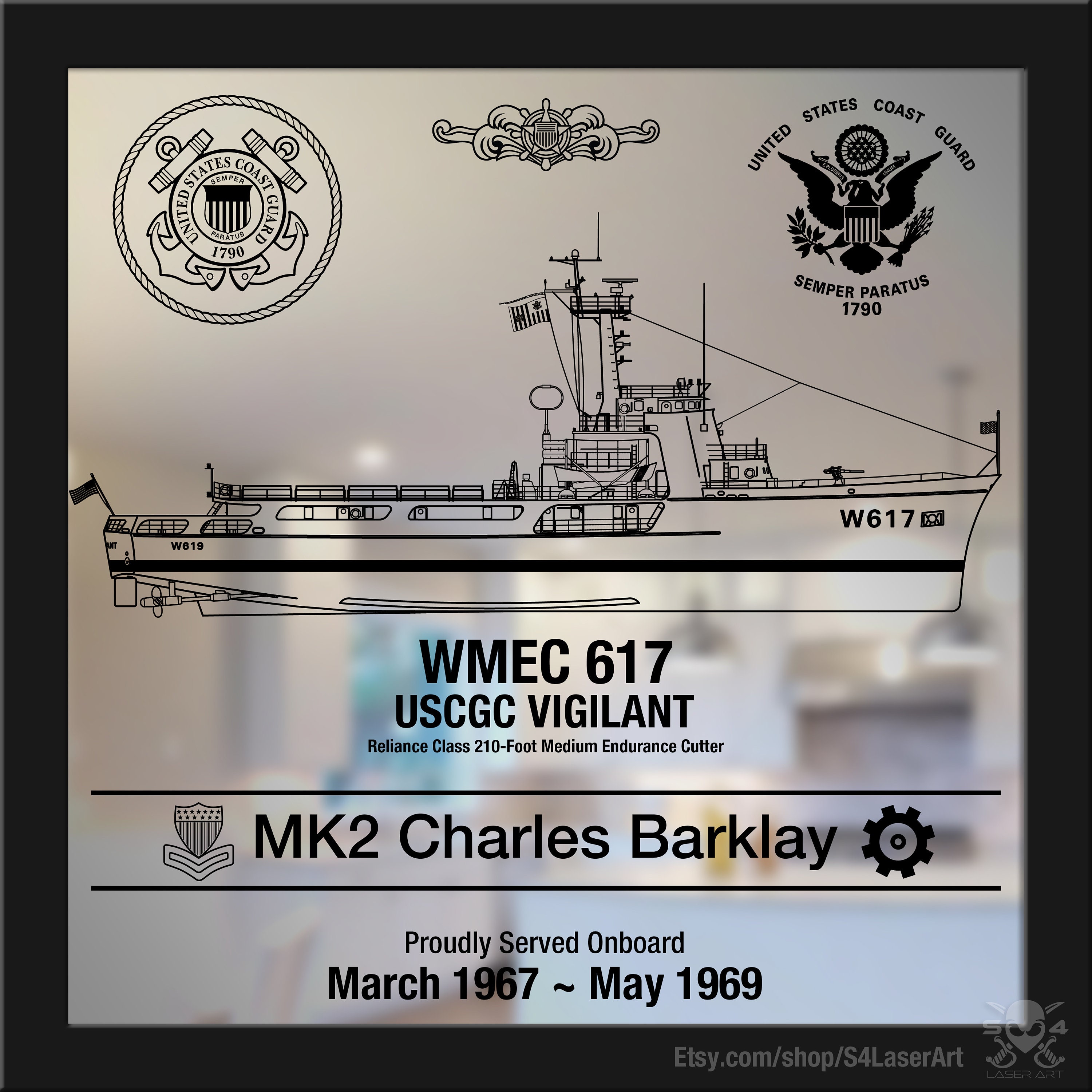 USCG Reliance-class Medium Endurance Cutter WMEC 210' - Etsy