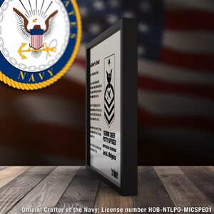 US Navy Sailor's Creed Personalized- Laser Engraved Mirror Plaque - Etsy