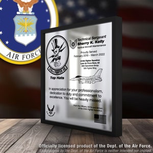 Air Force PCS Plaque: Custom Military Retirement Gift - Etsy