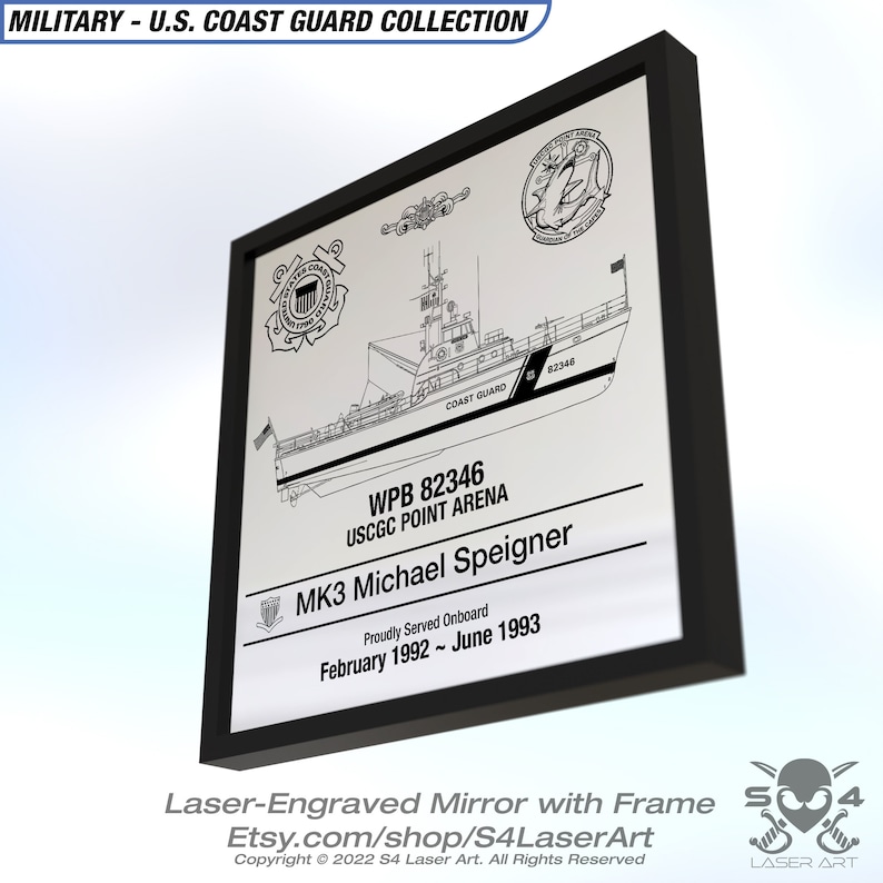 US Coast Guard Point-class Cutter Plaque: 1967 - 2003 Racing Stripe ...