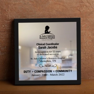 Medical Professional Thank You Plaque - Personalized Retirement Gift or ...