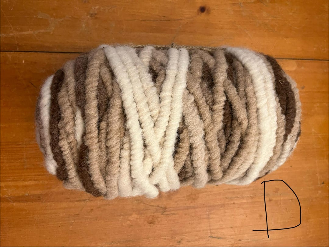 120 Yds 100% Pure Alpaca Super Chunky Spun Rug Yarn Undyed. FREE ...