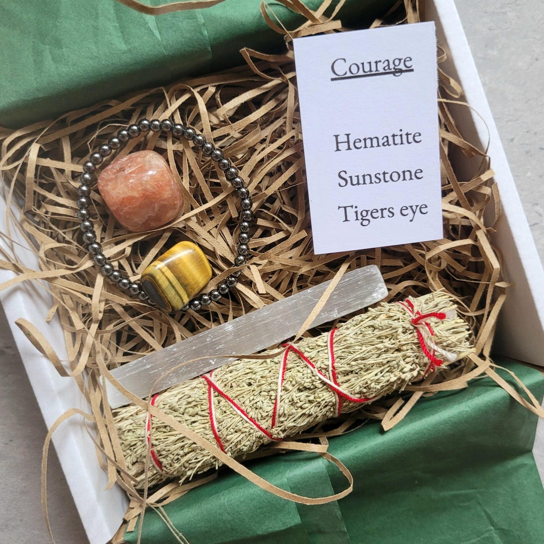 Courage Gift Set // Healing Crystals // Crystal Gifts // Ethically ...