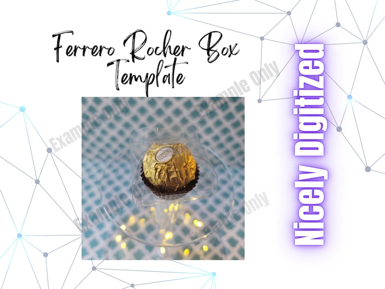 Ferrero Rocher Box Template, Clear Treat Holder, SVG, Digital Download ...