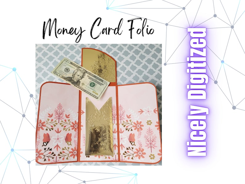 Money Card Holder, Folio Template, Money Card Folio, Folio SVG, Money ...