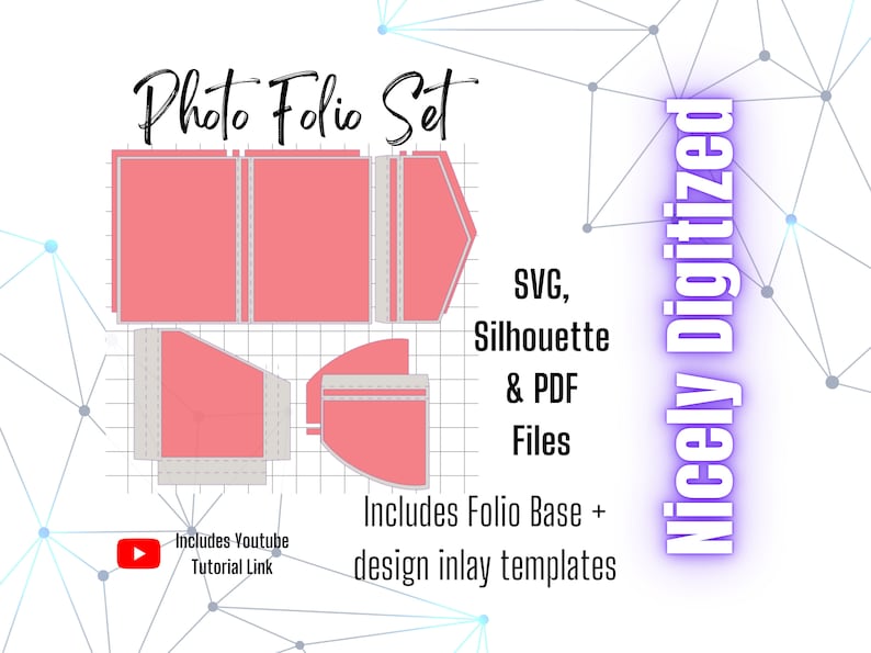 Photo Folio Template: SVG, Silhouette, & PDF Files (digital Download ...