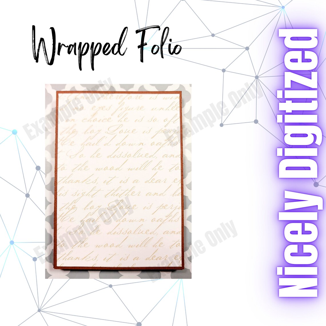 Wrapped Folio Set Junk Journal Folio SVG File Folio - Etsy