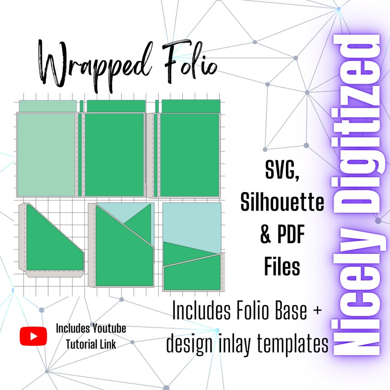 Wrapped Folio Set Junk Journal Folio SVG File Folio - Etsy