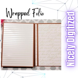Wrapped Folio Set, Junk Journal, Folio SVG File, Folio Silhouette File ...