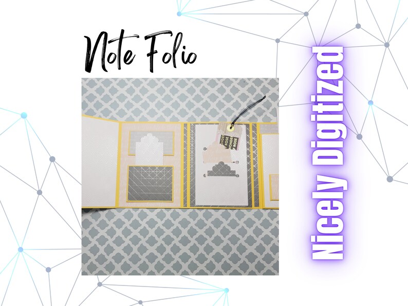 Note Folio SVG Template: Cricut & Silhouette (digital File) - Etsy