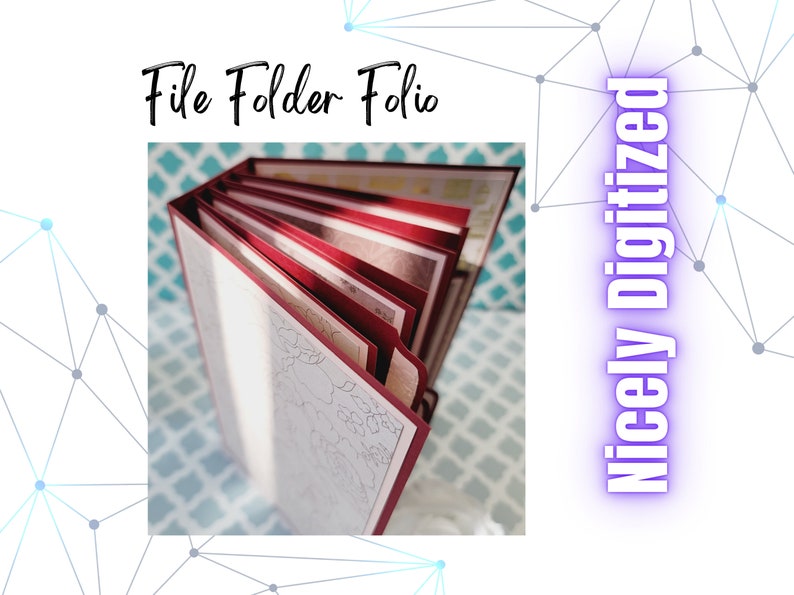 Junk Journal Folio Template: File Folder, Cash Stuffing (SVG, PDF) - Etsy