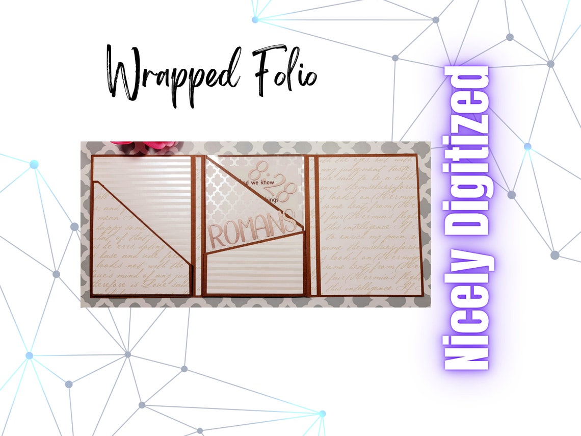 Wrapped Folio Set, Junk Journal, Folio SVG File, Folio Silhouette File ...