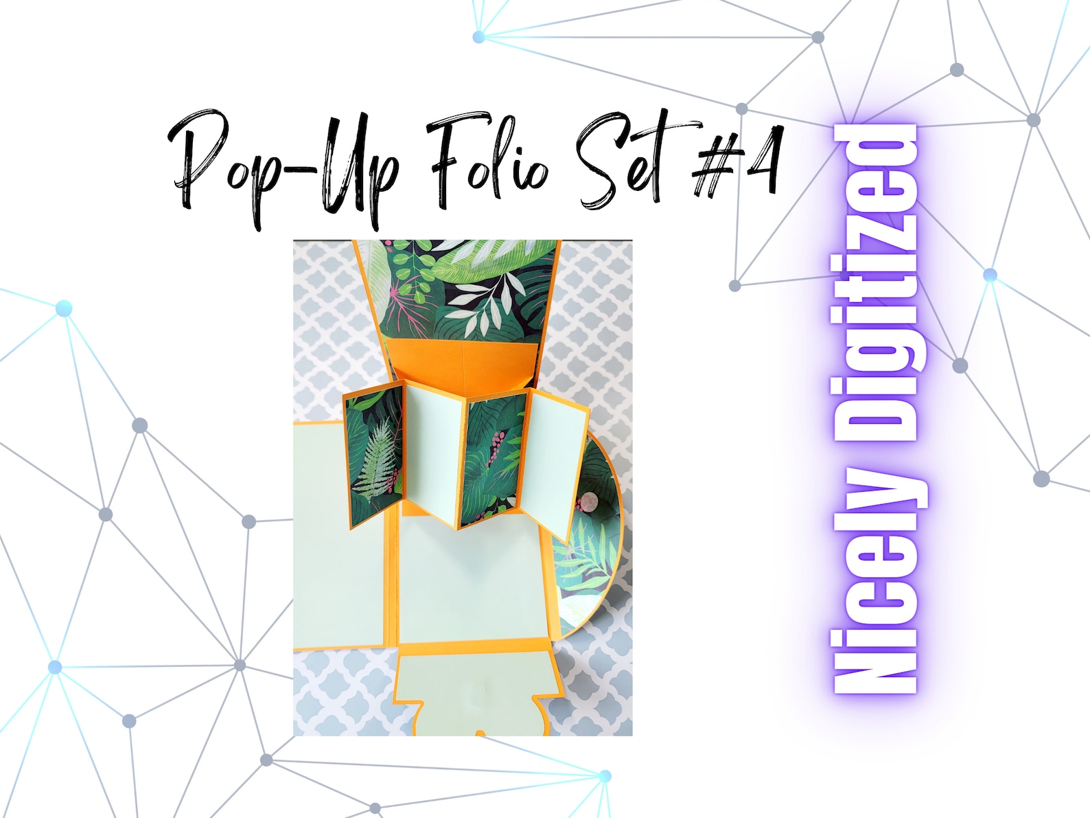 Pop-up Folio Set, Folio SVG File, Folio Silhouette File, Folio File, Journal Template, Scrapbook ...