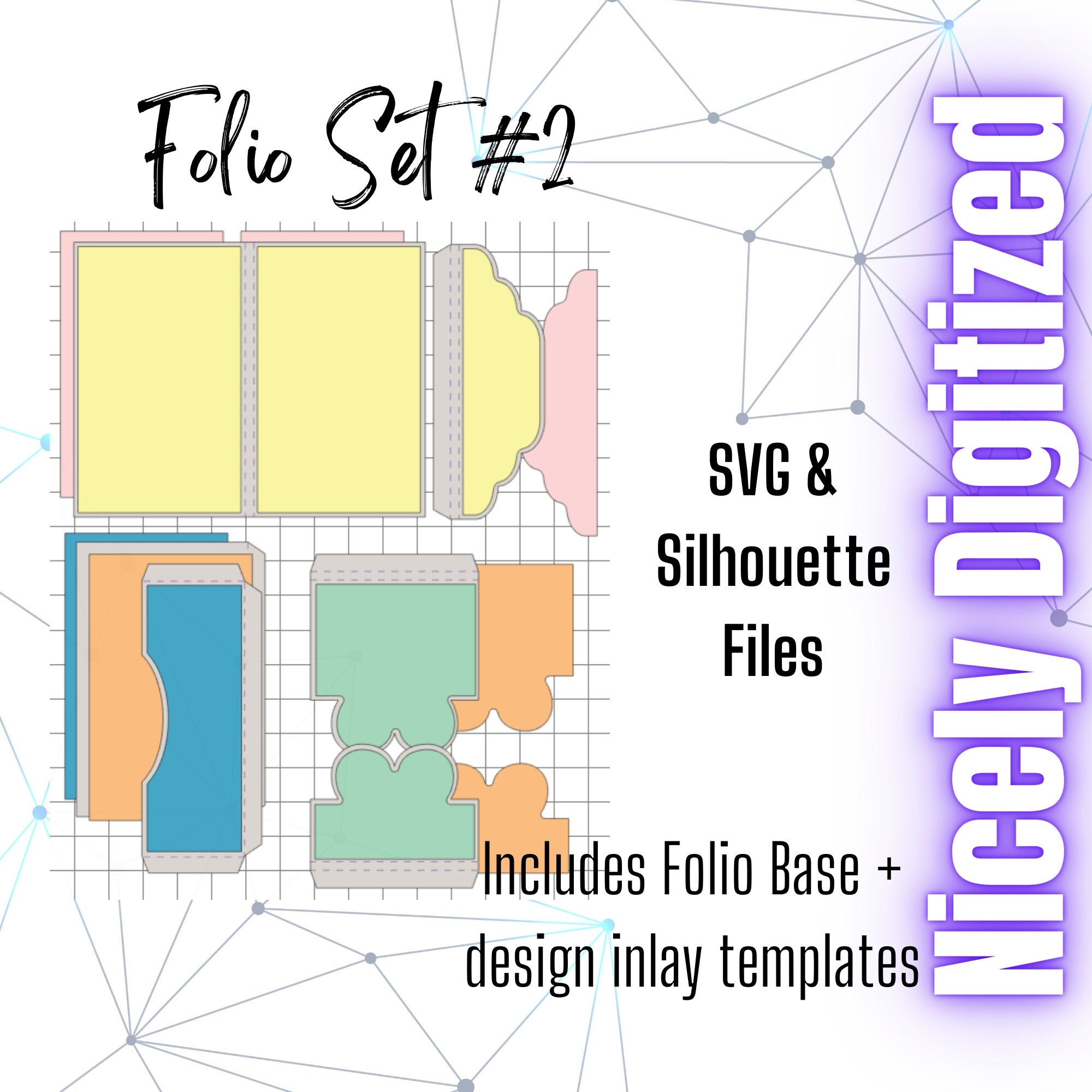 Folio Set Junk Journal Folio SVG File Folio Silhouette - Etsy UK