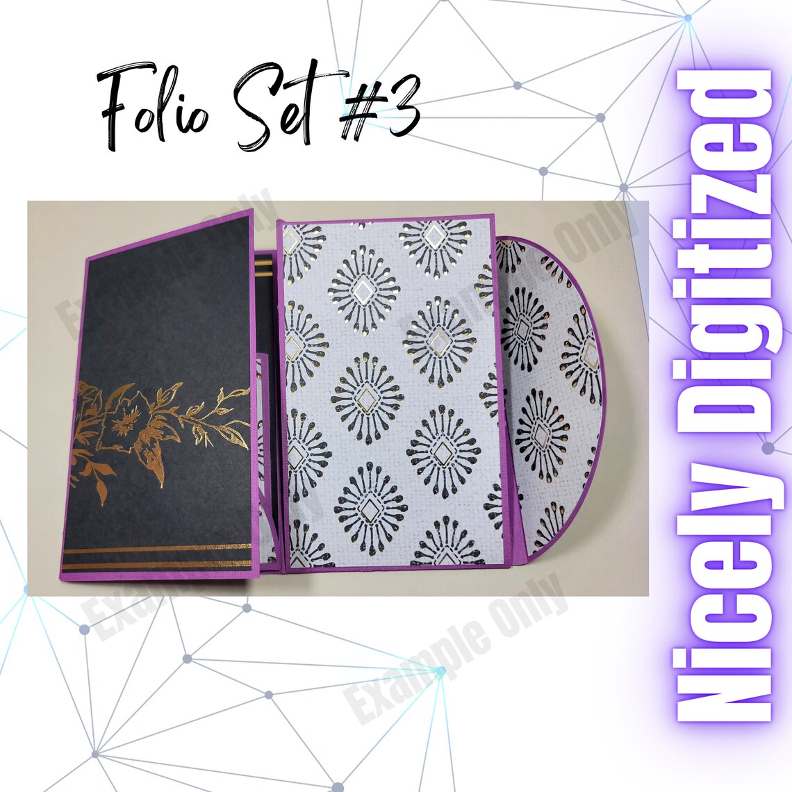 Folio Set Junk Journal Folio SVG File Folio Silhouette - Etsy