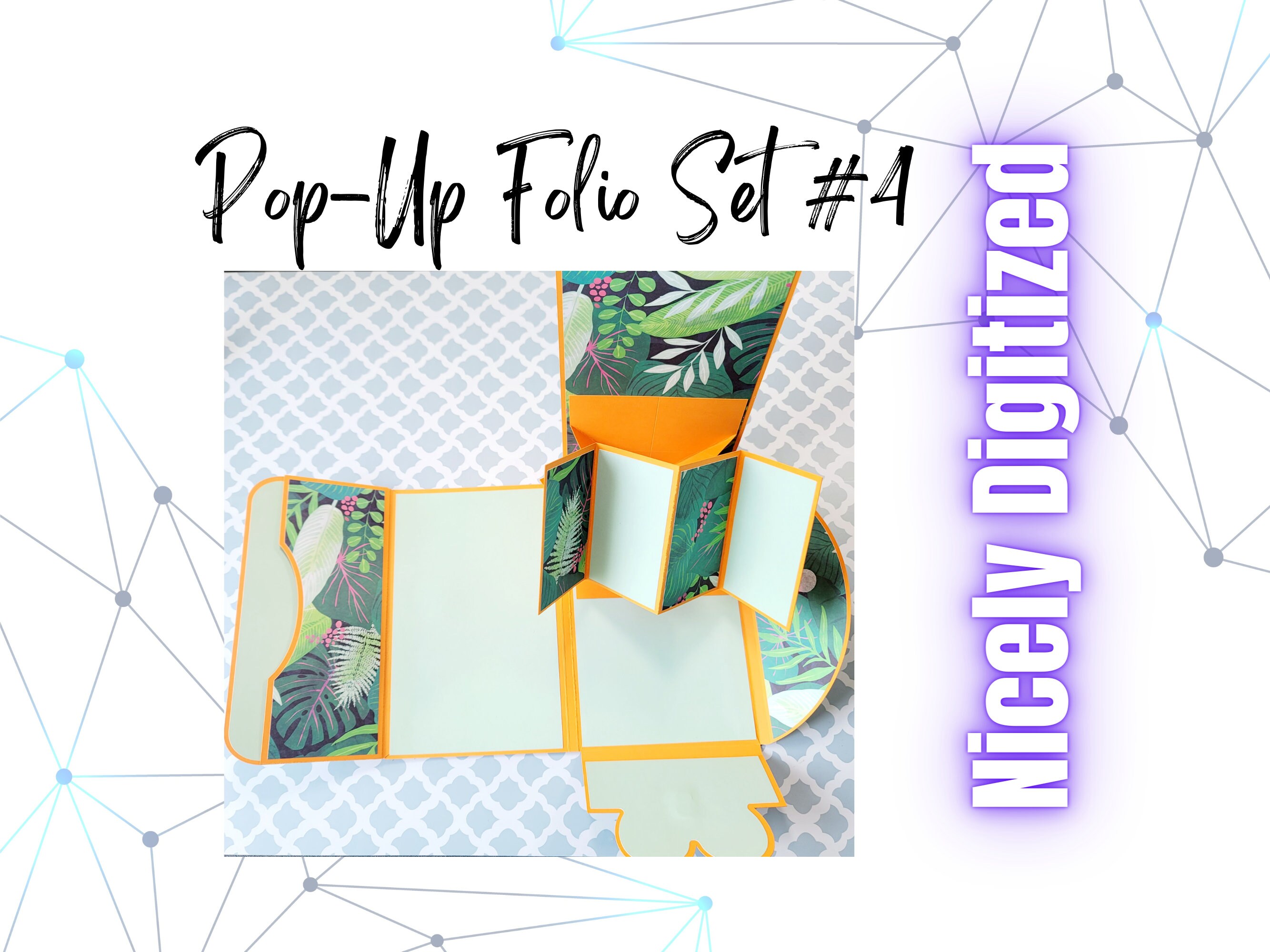 Pop-up Folio Set, Folio SVG File, Folio Silhouette File, Folio File ...