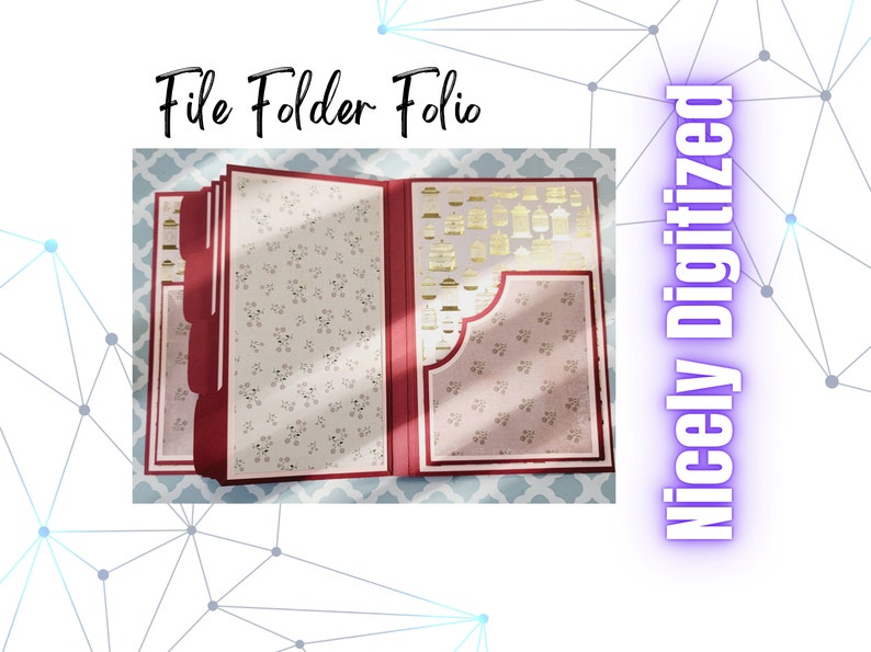 Junk Journal Folio Template: File Folder, Cash Stuffing (SVG, PDF) - Etsy