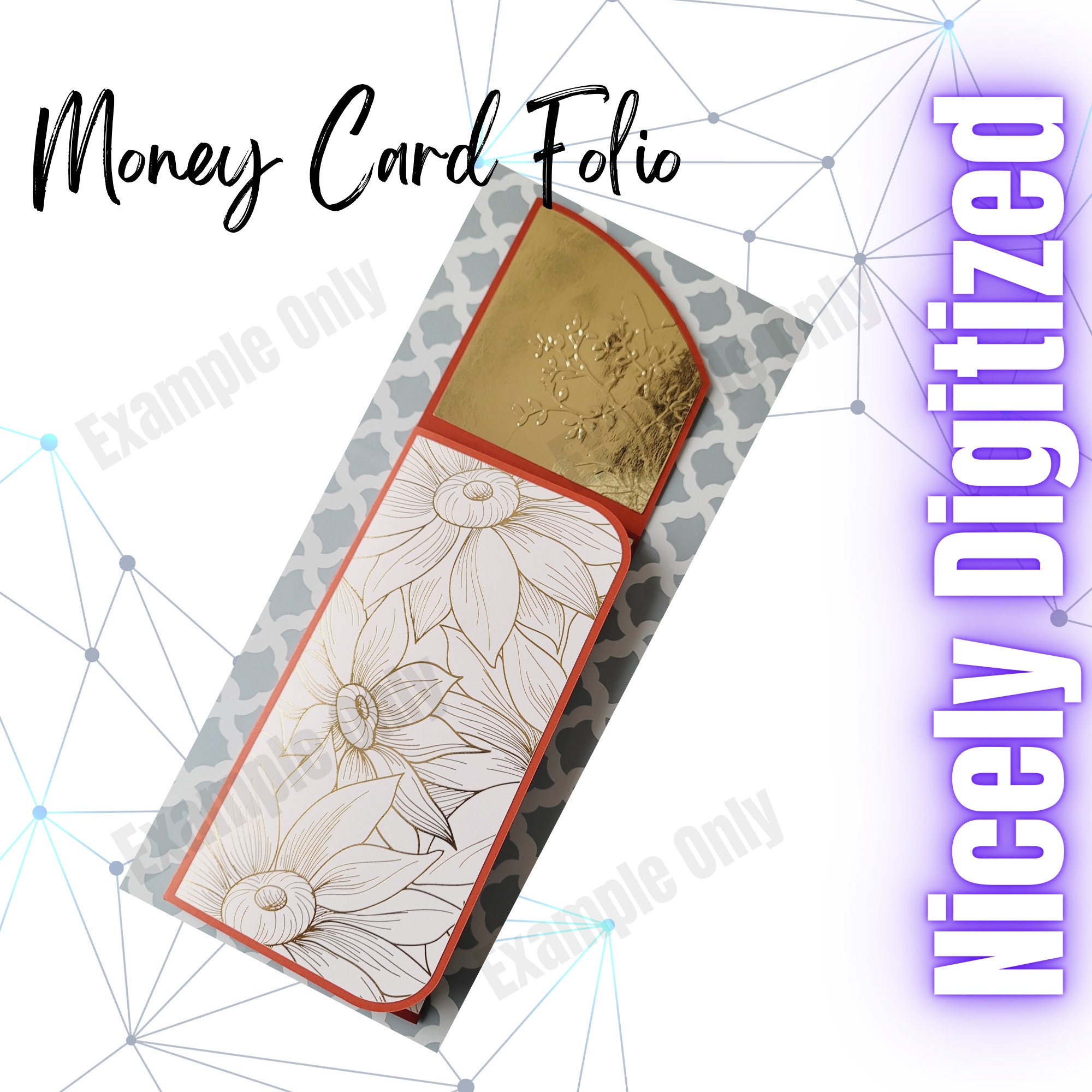 Money Card Holder Folio Template Money Card Folio Folio - Etsy