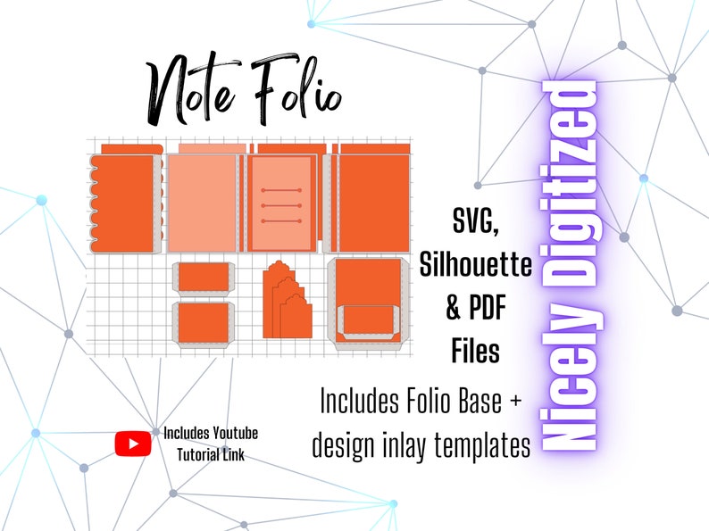 Note Folio SVG Template: Cricut & Silhouette (digital File) - Etsy