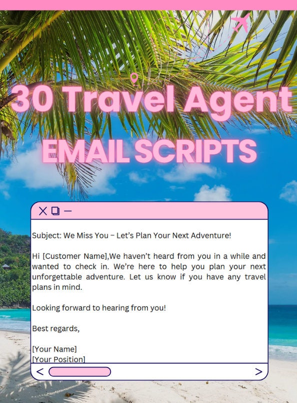 30 Simple Travel Agent Email Scripts – Perfect for Client Communication ...