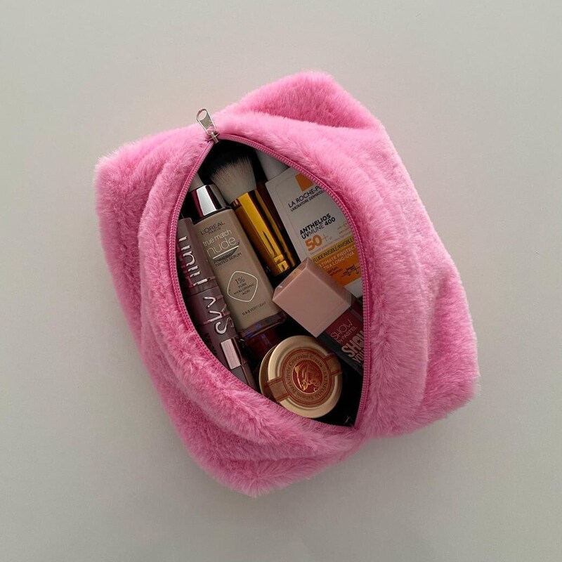 Plush Makeup Bag - Etsy