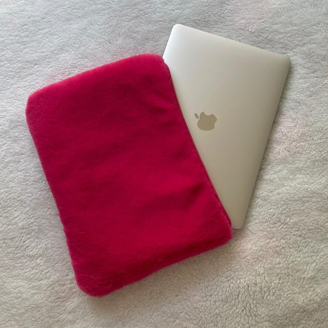 Barbie Pink Fluffy Laptop Sleeve,plush MacBook Case,flat Pouch,notebook ...