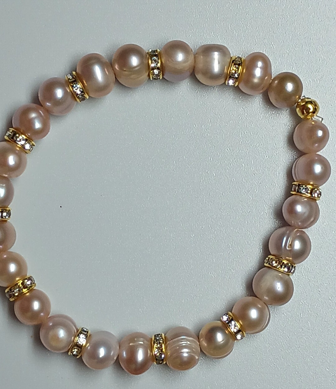 Lilac Freshwater Pearl 3PC Set With Gold Accents Necklace - Etsy