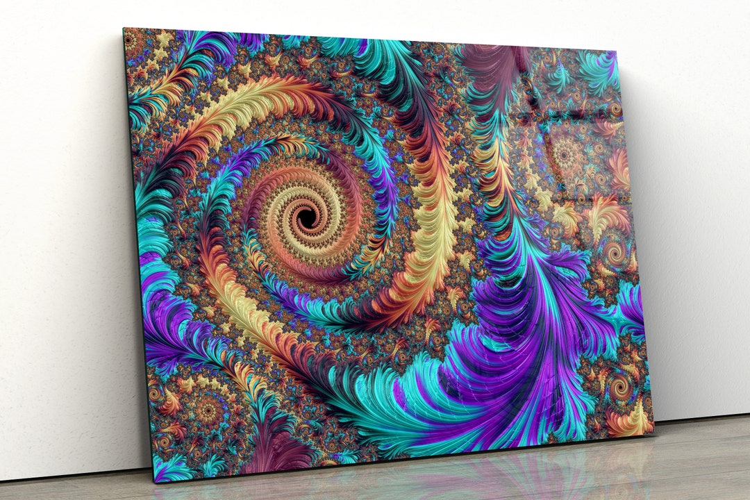 Tempered Glass Wall Art, Abstract Wall Art, Large Wall Glass Art ...