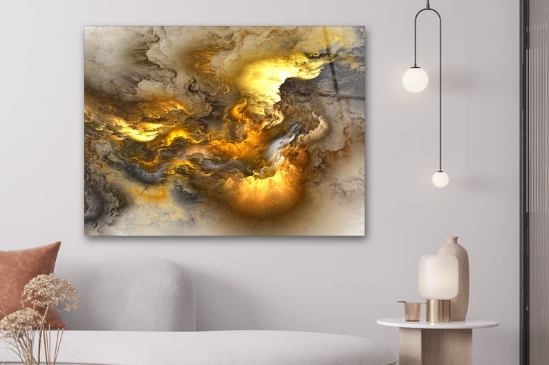 Tempered Glass Wall Art Abstract Wall Art Large Wall Glass Etsy