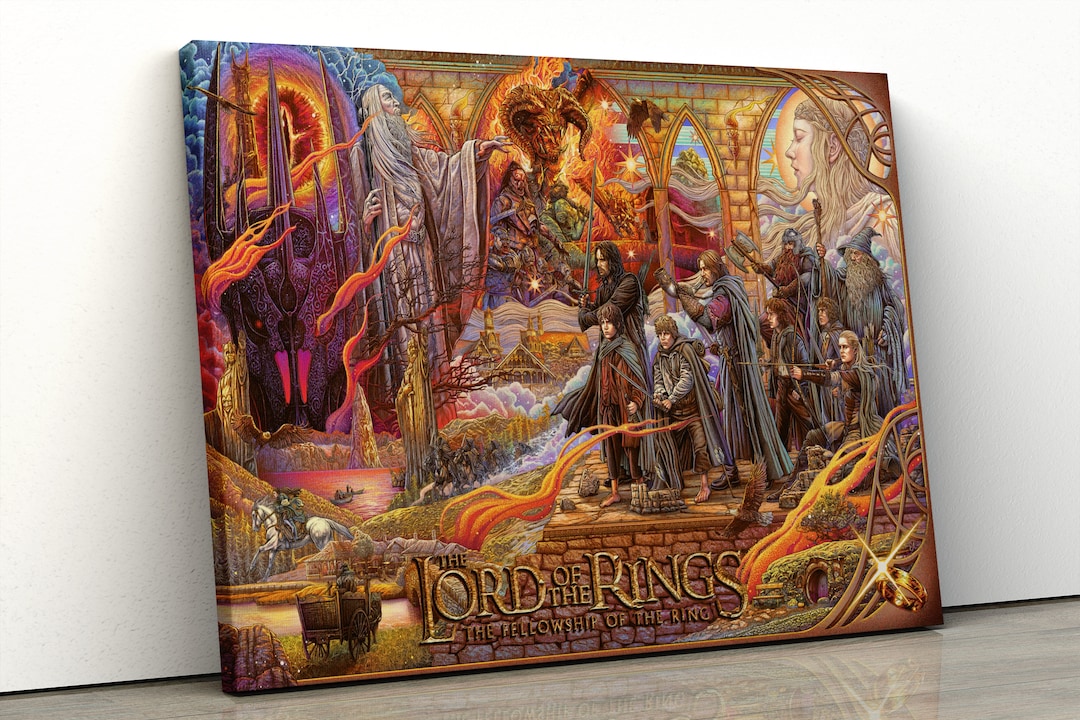 Lord of the Rings Canvas Wall Art, Extra Large Canvas Wall Art, Fantasy ...