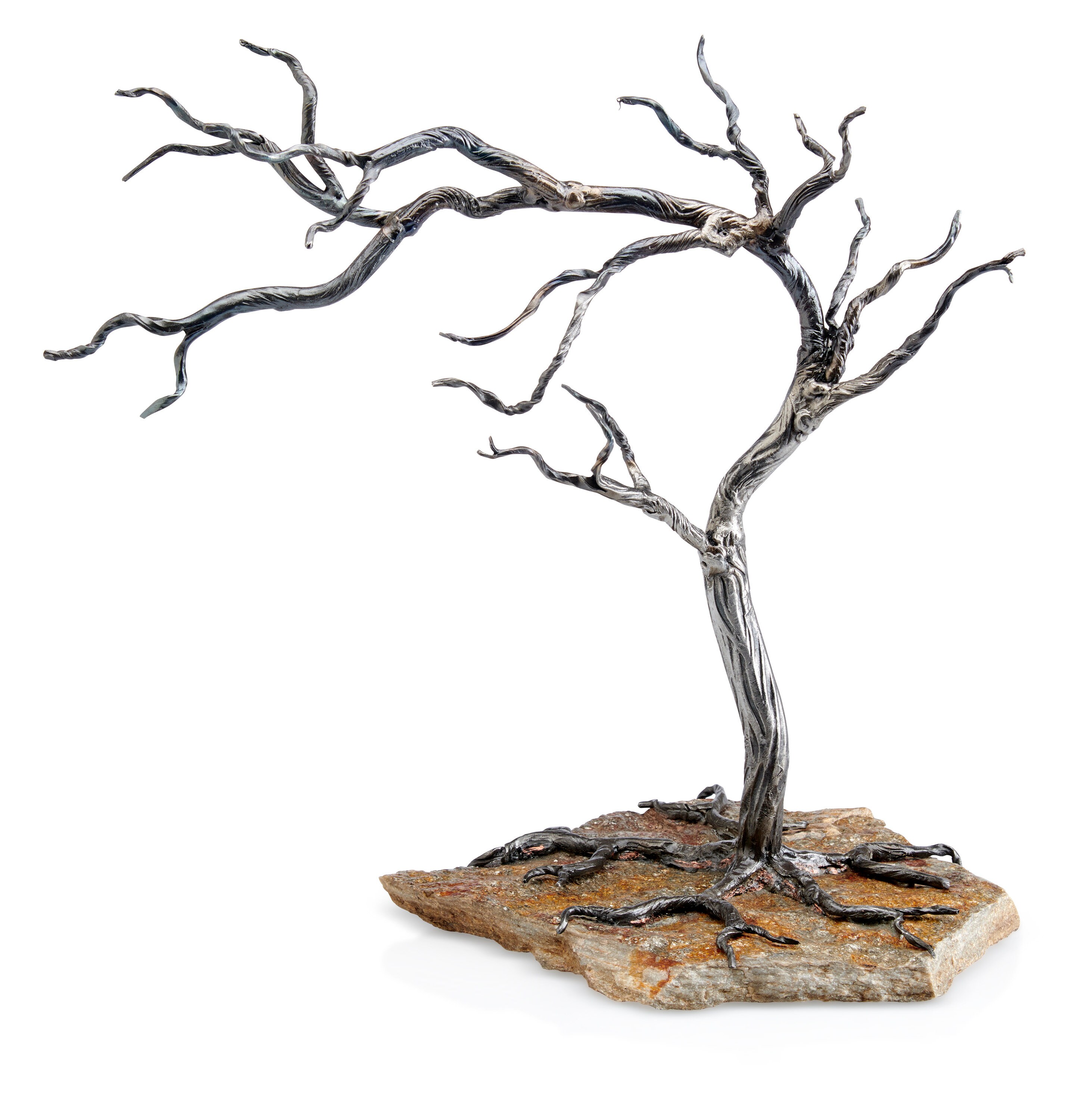 Westwind Hand Forged Steel Tree Metal Sculpture Steel Art Nature ...