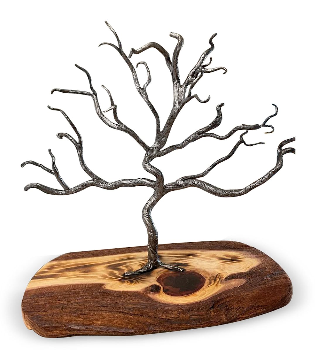 Steadfast Hand Forged Steel Tree Metal Sculpture Steel Art Nature ...