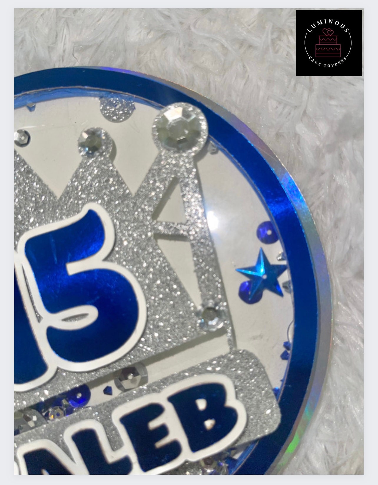 King/prince Crown Cake Topper Shaker W/ Lights FREE GIFT - Etsy