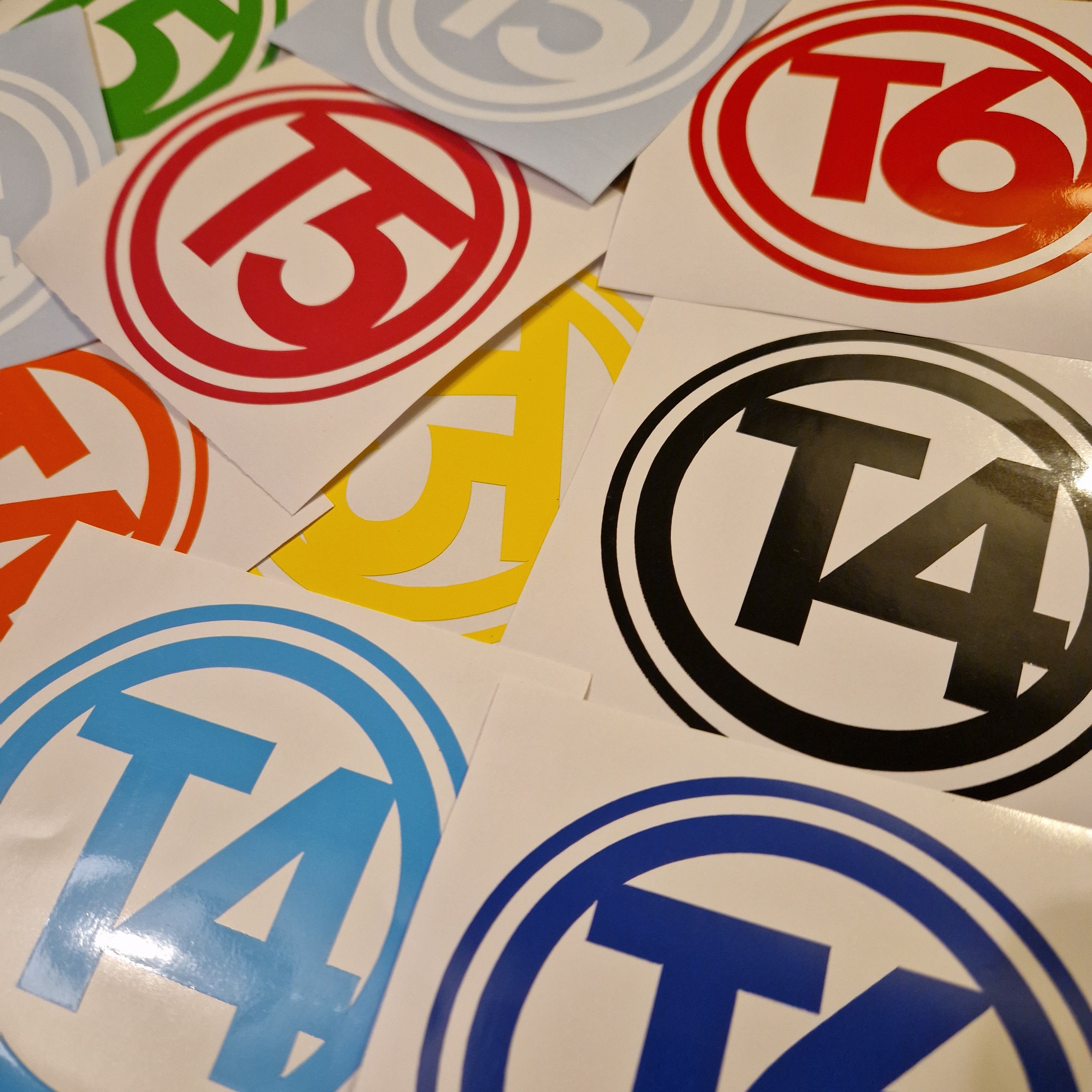 T4, T5, T6 Vinyl Sticker / Decal - Etsy UK