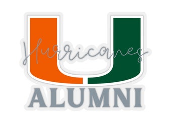 University of Miami Sticker - Etsy