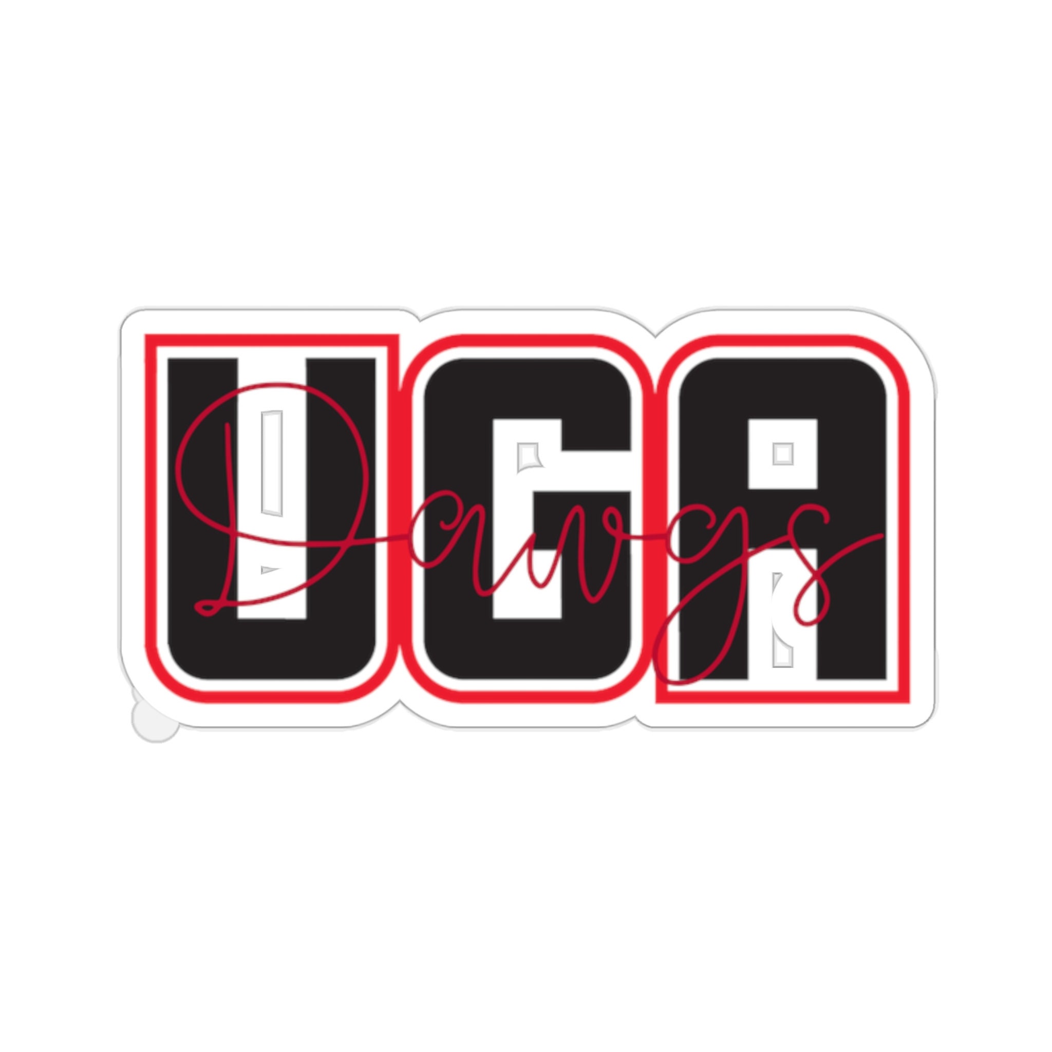UGA Sticker Decal Dawgs - Etsy