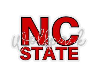 Nc State Decal - Etsy