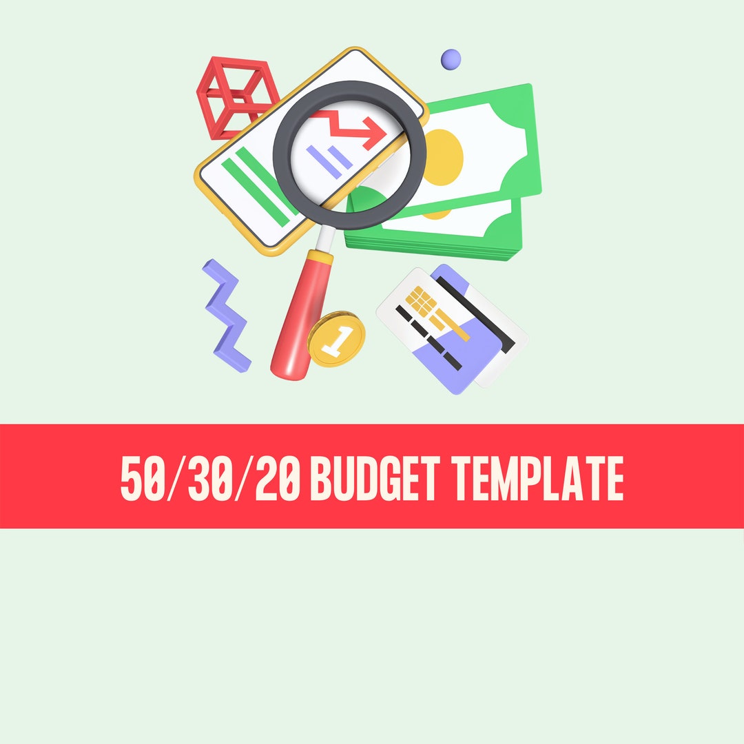 Budgeting Made Easy: 50/30/20 Printable Template - Etsy