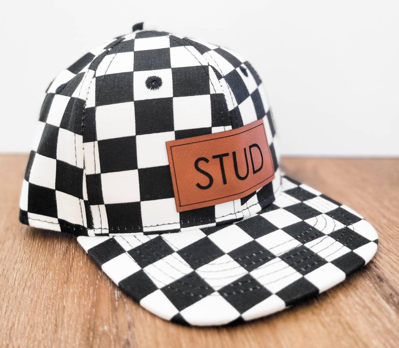 Baby and Kids Engraved Hat Engraved Vegan Leather Patch Hat - Etsy