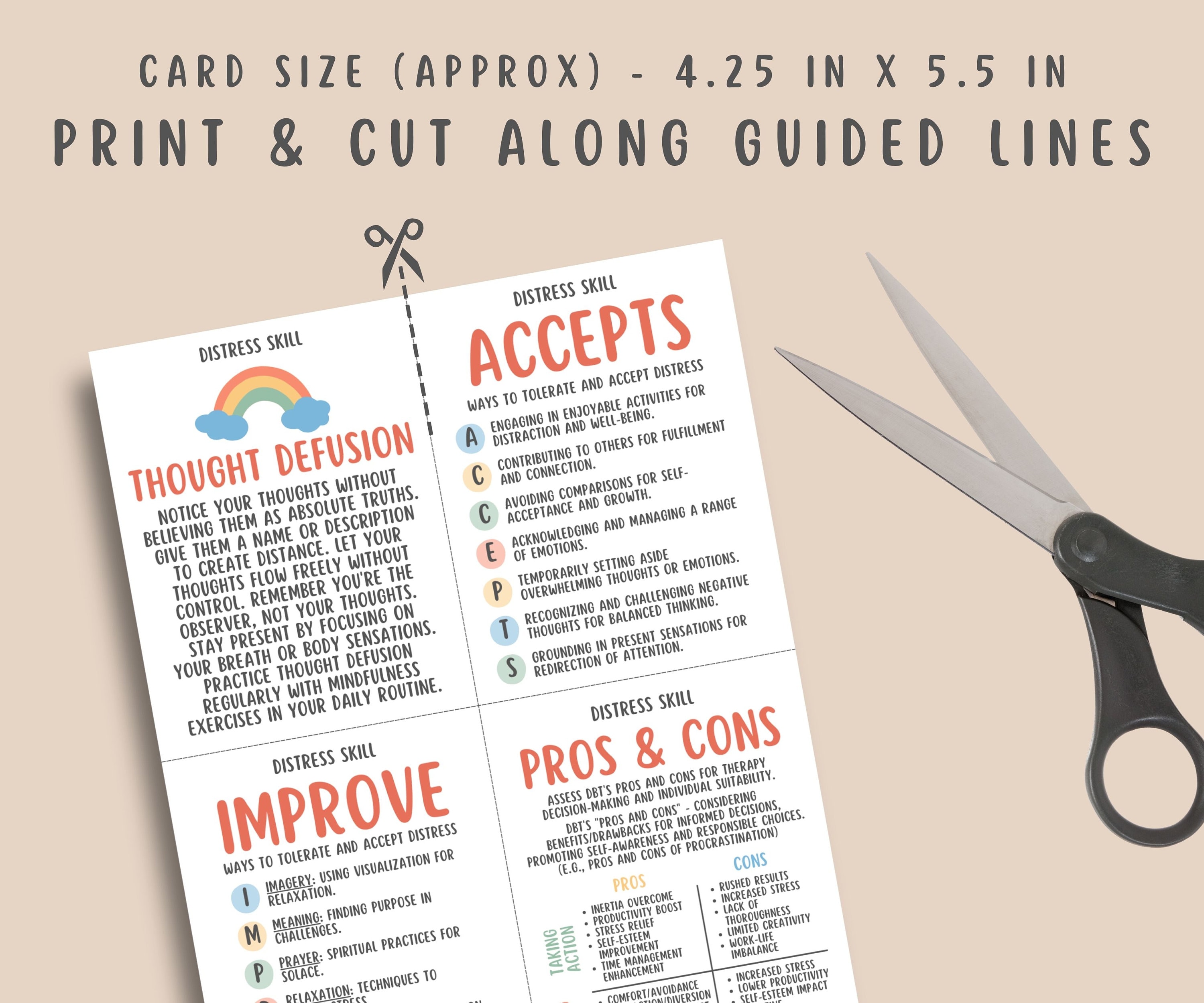 52 Schema Therapy Coping Skill Cards, Somatic Therapy, DBT Mindfulness ...