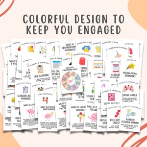 120 ADHD Executive Functioning Strategies Flashcards, Executive ...