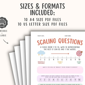 Solution Focused Therapy Worksheets, SFBT Worksheets, SFBT Questions ...