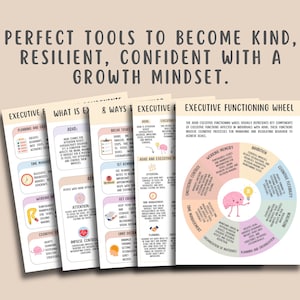 40 ADHD Executive Functioning Worksheets Strategies Time Management ...