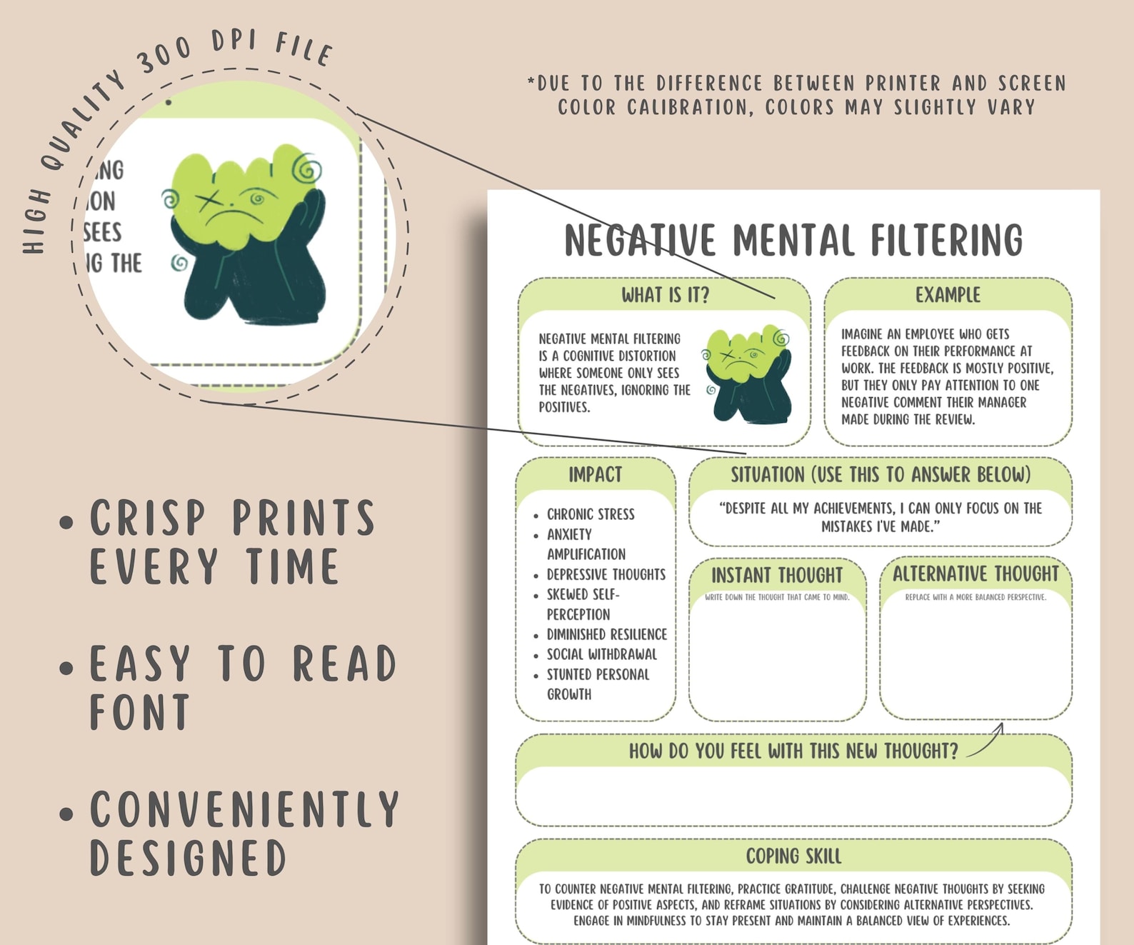 27 Cognitive Distortion Worksheets Cheatsheet, Thinking Errors ...