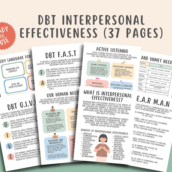 DBT Opposite Action Worksheets | Printable Emotion Regulation Skill ...