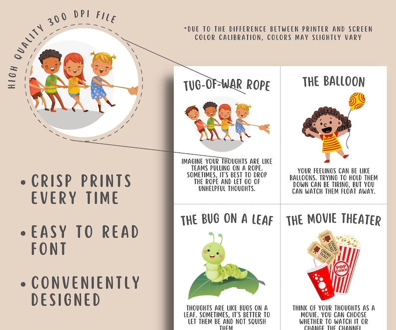 40 Acceptance Commitment Therapy Metaphor Cards, ACT Flashcards, ACT ...